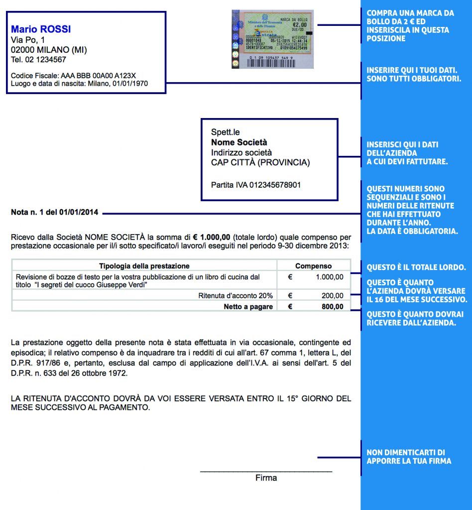Calcolo ritenuta d'acconto | Avvocato Riccardo Ruocco